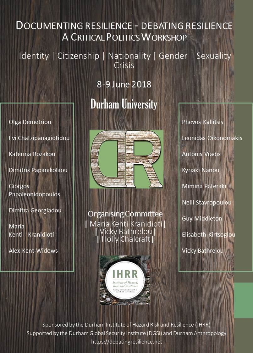 Download Flyer – Documenting Resilience Debating Resilience